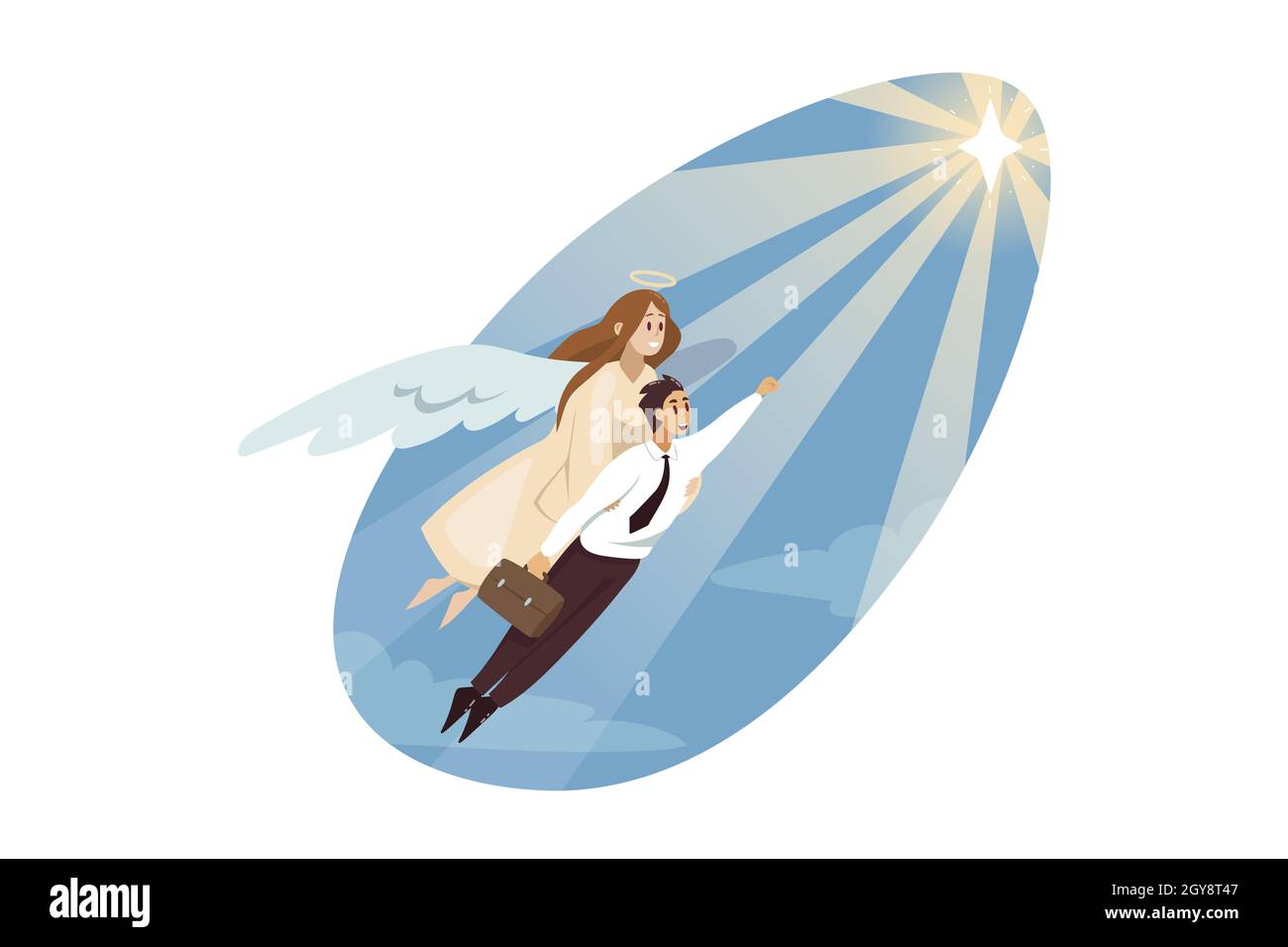 Religion, christianity, support, success, goal achievement concept ...