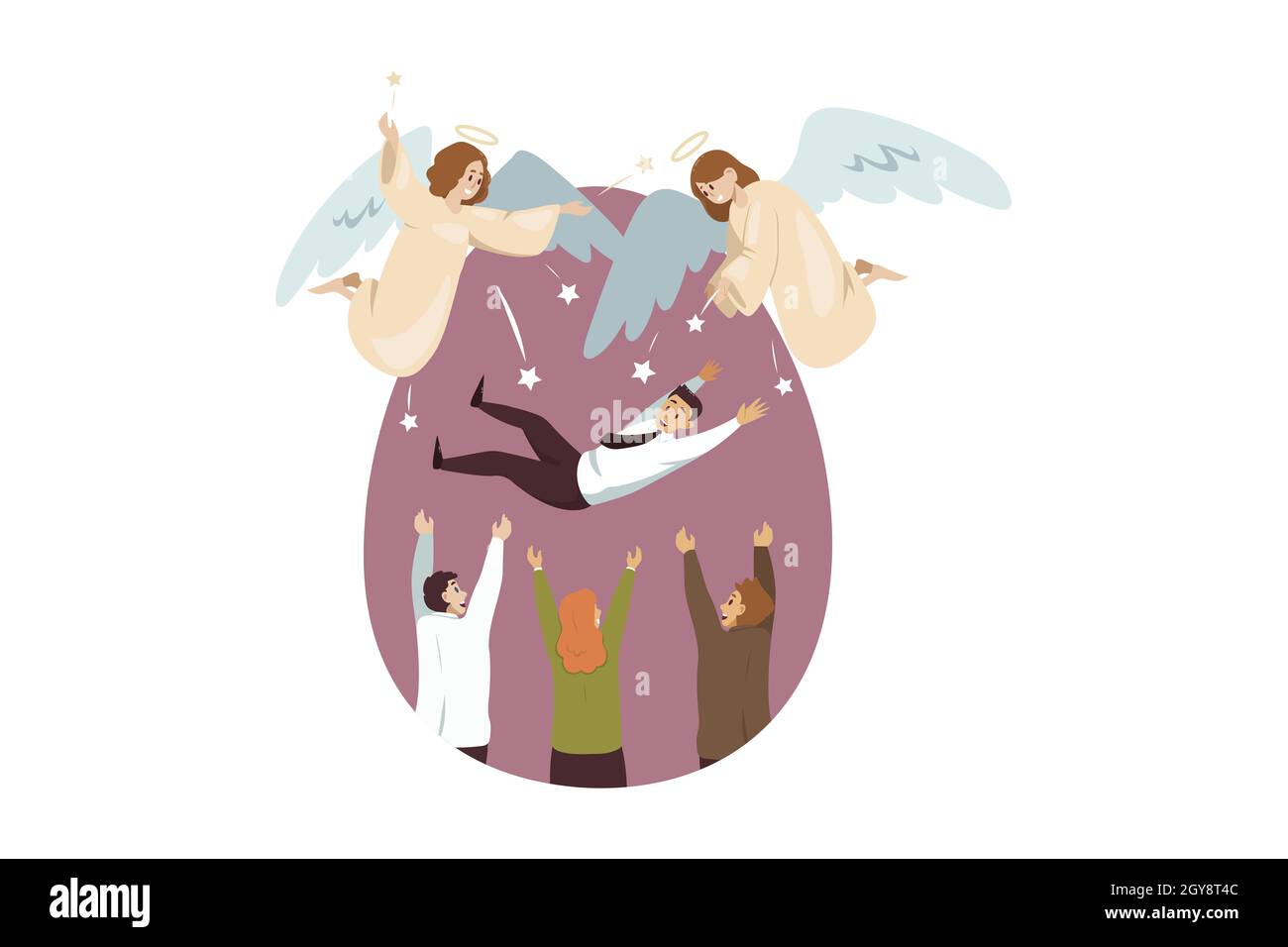 Throwing angels Cut Out Stock Images & Pictures - Alamy