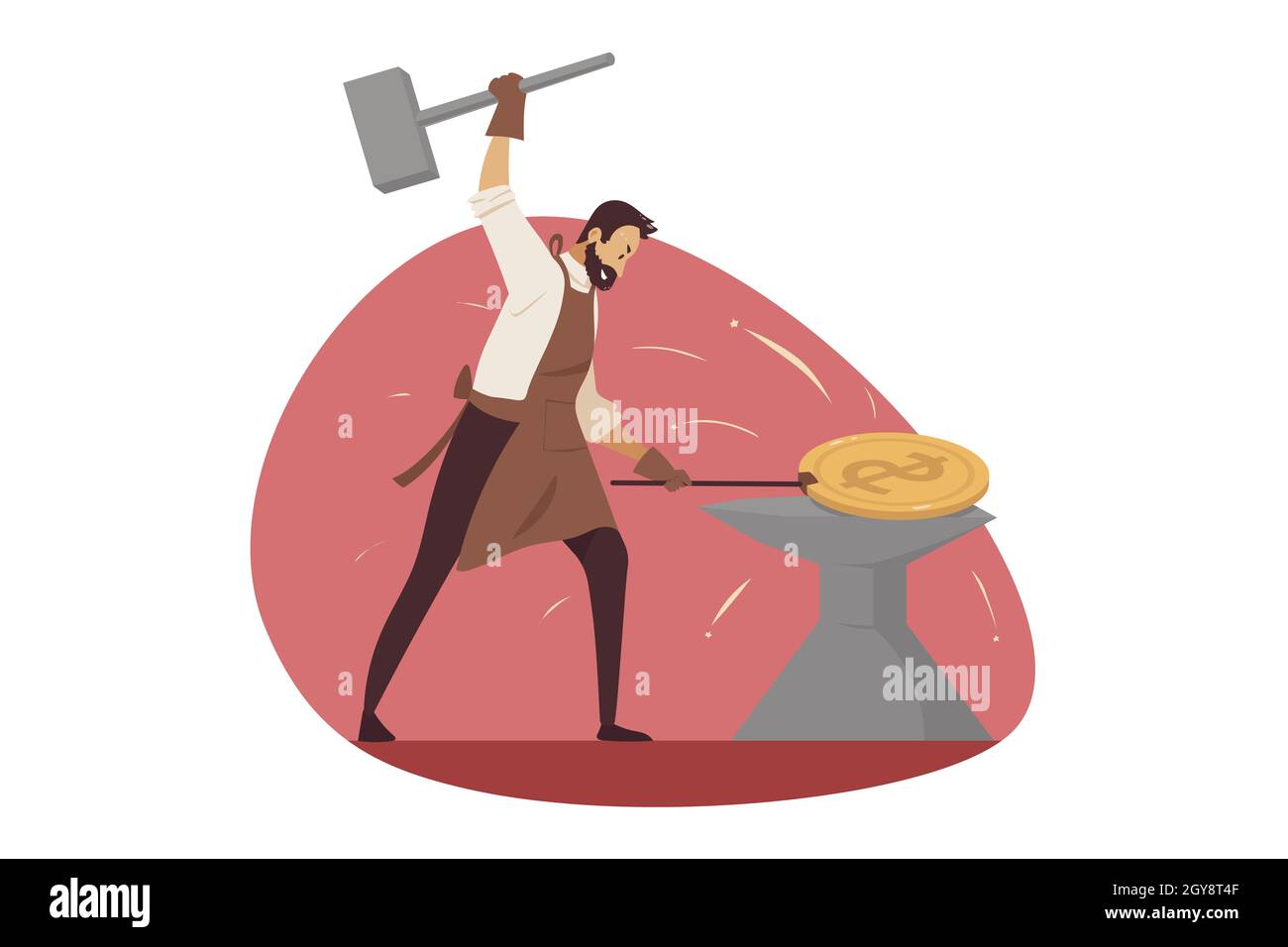 Money forging Cut Out Stock Images & Pictures - Alamy