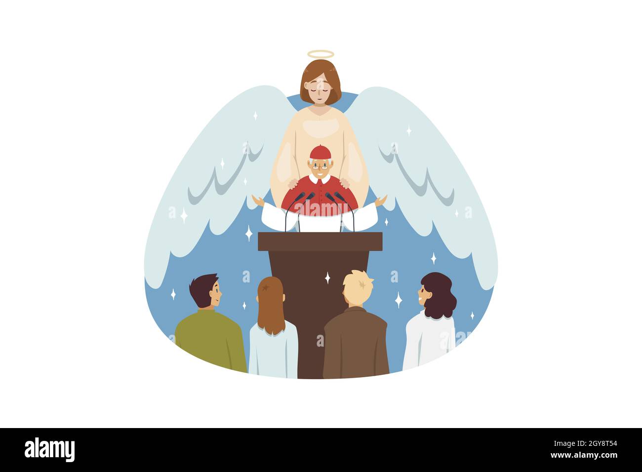 Bible, religion, christianity concept. Angel biblical religious ...