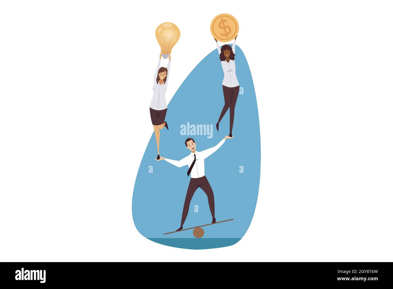 Support, management, leadership, teamwork, business concept. Coworking ...