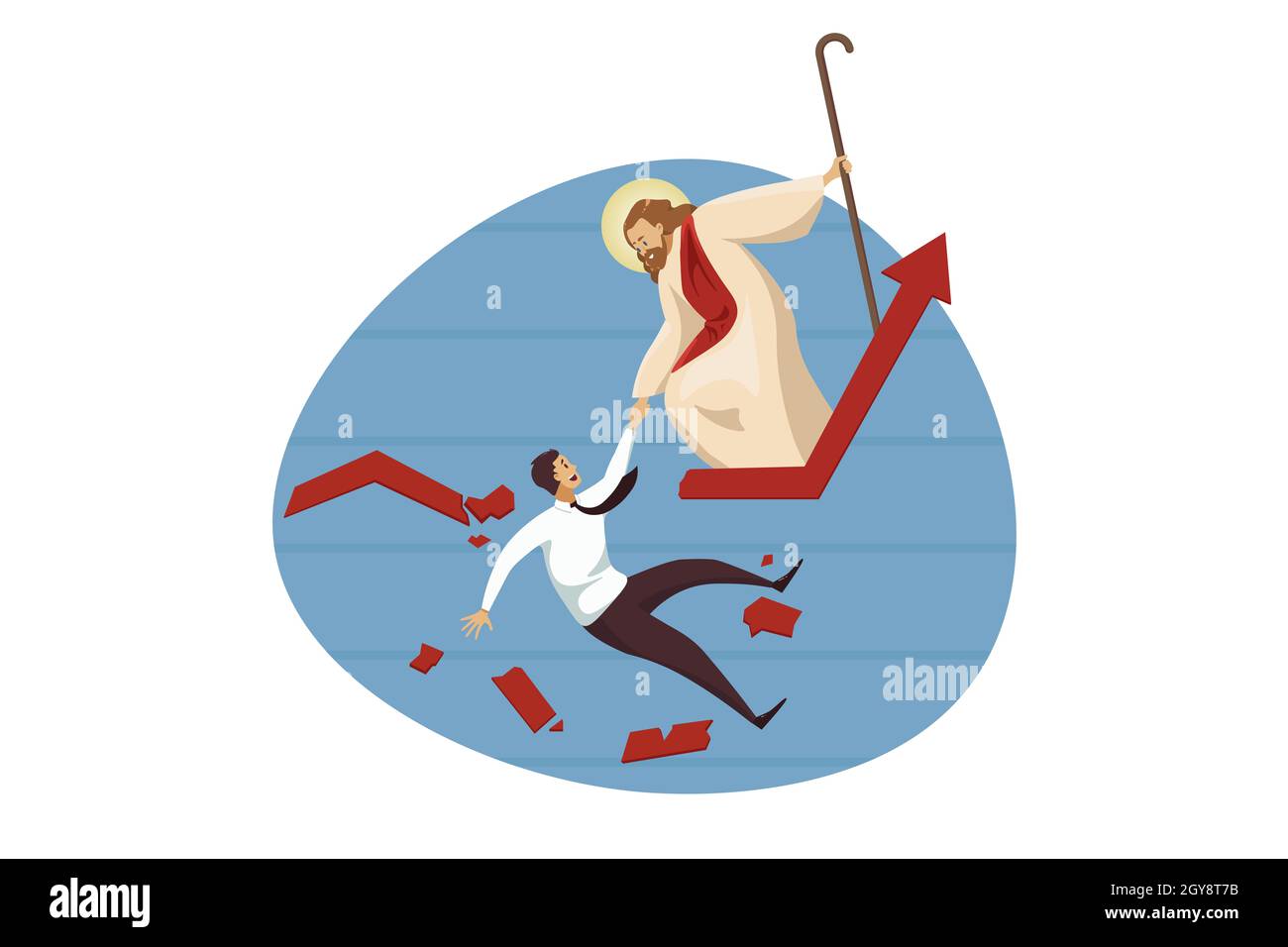 Religion, christianity, business concept. Jesus Christ son of God ...