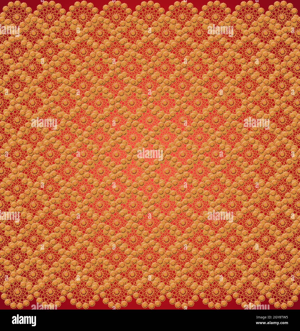 wallpapers with round abstract dark golden patterns. Texture with ...