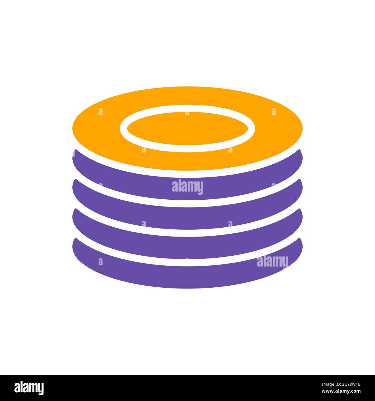 Outline plate dish empty hi-res stock photography and images - Alamy