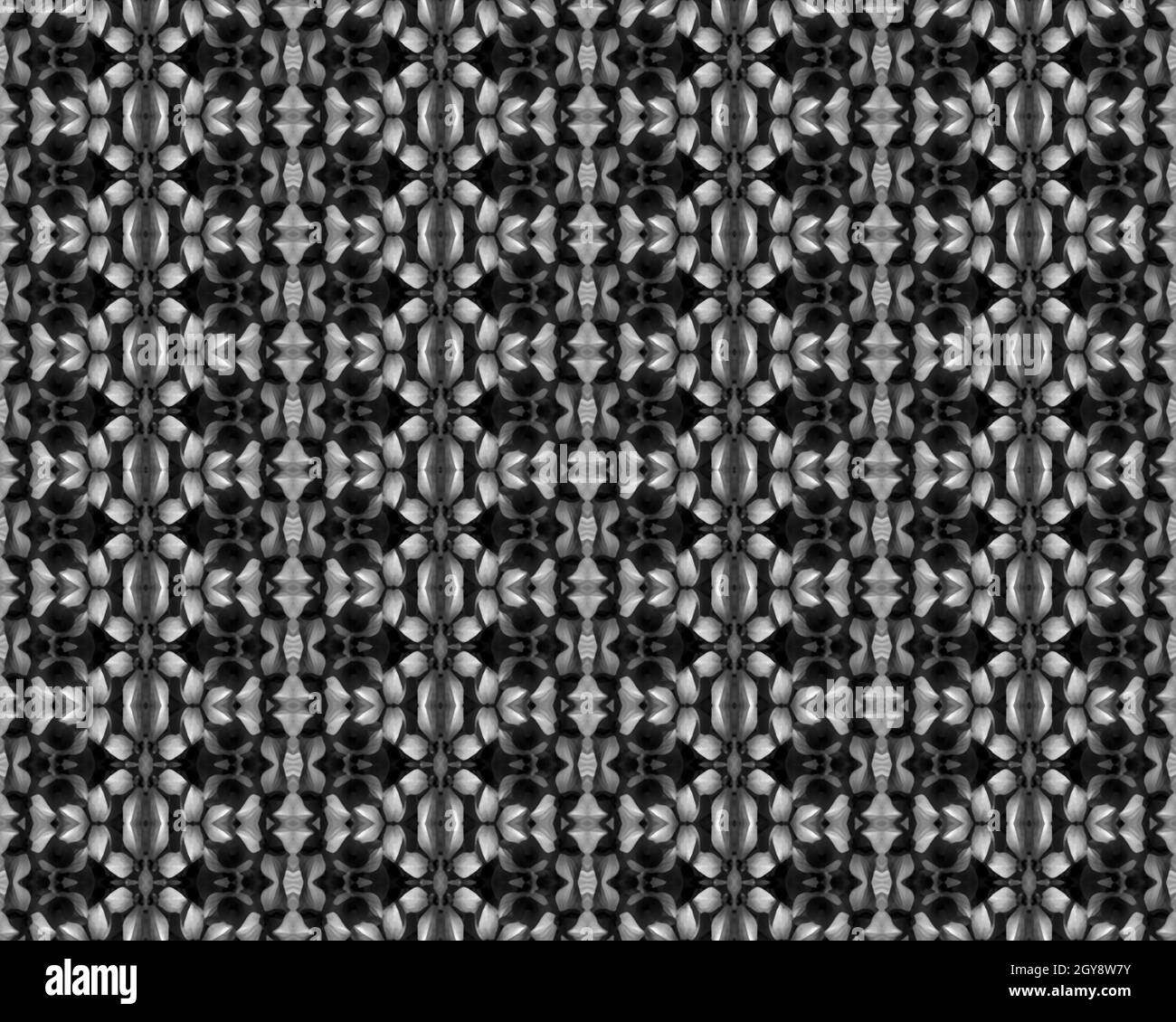 Seamless repeat pattern stylized Black and White Stock Photos & Images ...