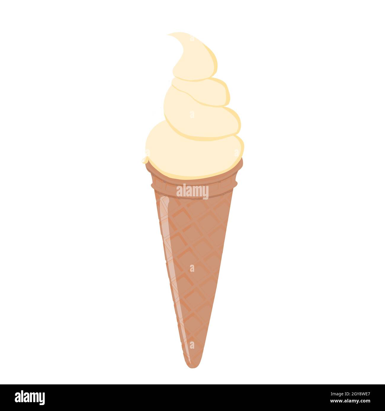 Realistic ice cream on white background - Vector illustration Stock ...