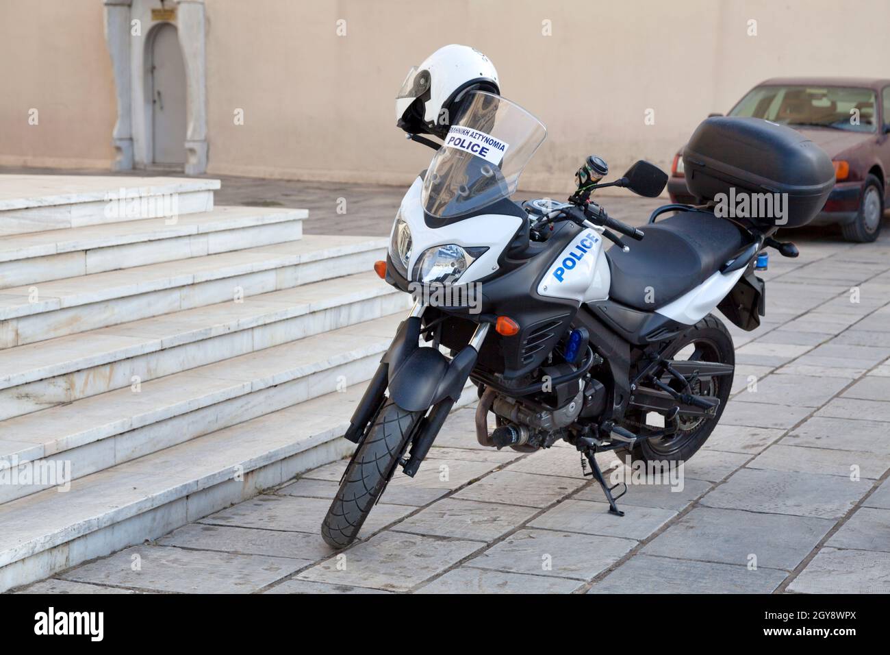 Police motorcycle helmet hi-res stock photography and images - Alamy