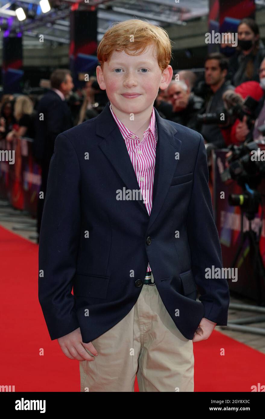 Freddie Spry arrives for the UK premiere of Spencer at the Royal ...