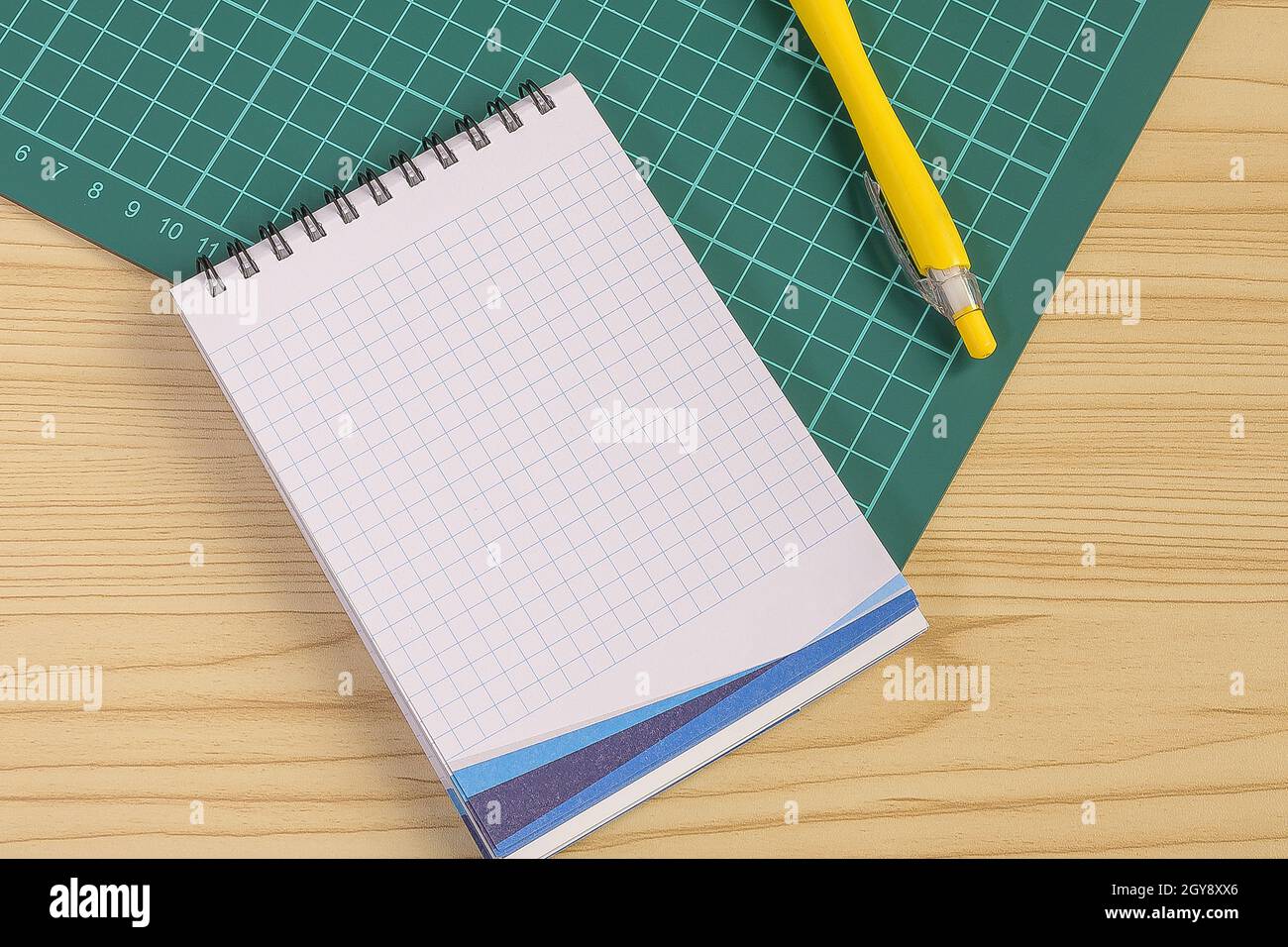 Multiple Assorted Collection Office Stationery Photo Placed Over Table ...