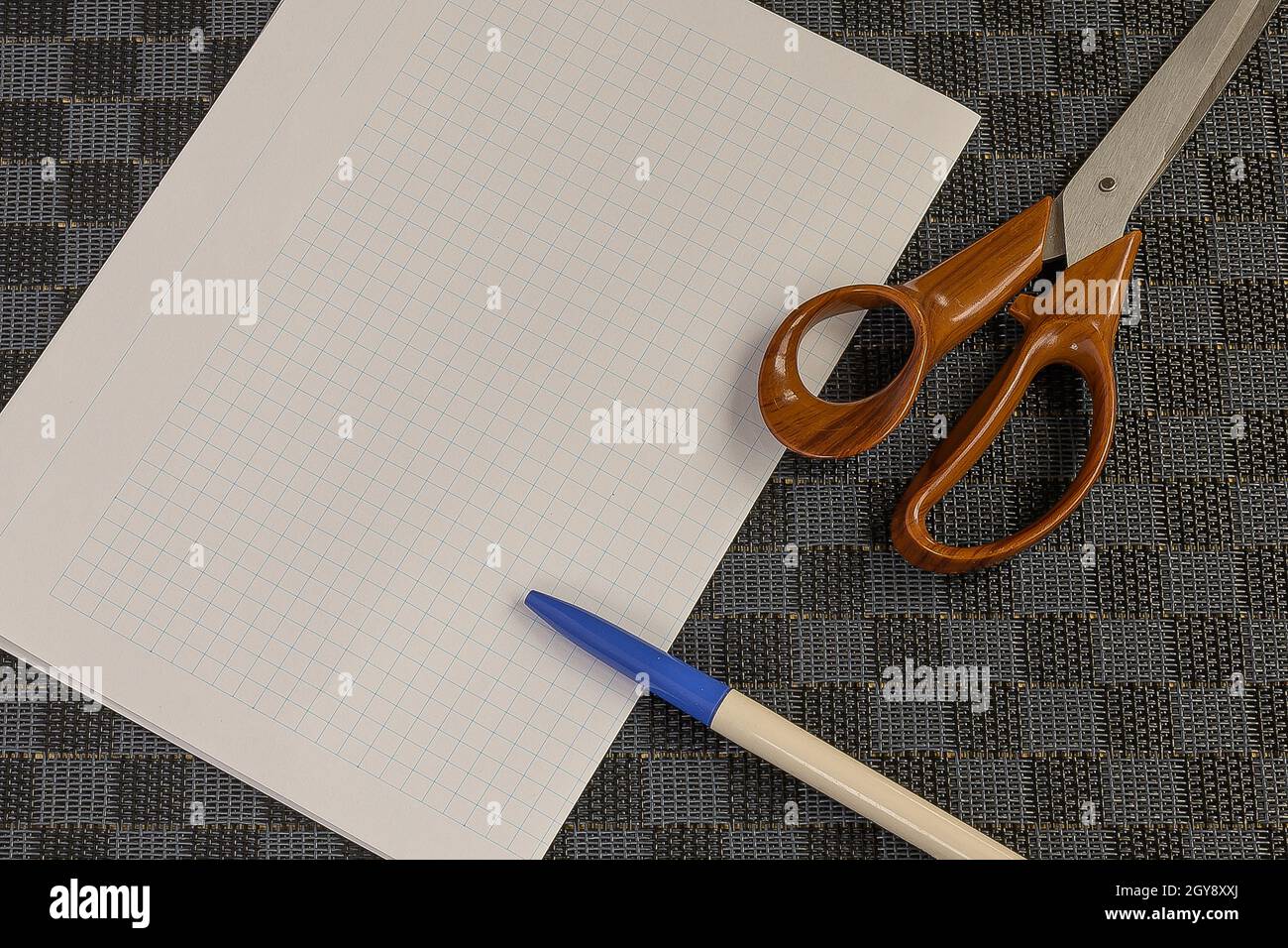 Multiple Assorted Collection Office Stationery Photo Placed Over Table ...