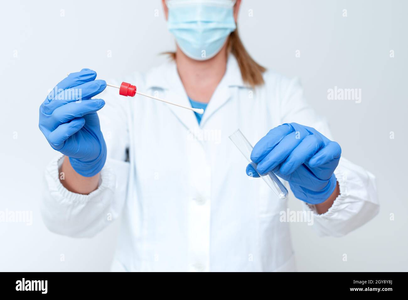 Presenting And Analyzing Medical Specimen Displaying Test Samples Stock ...