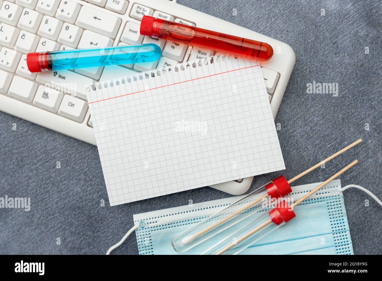 Typing Medical Notes Scientific Studies And Treatment Plans Stock Photo ...