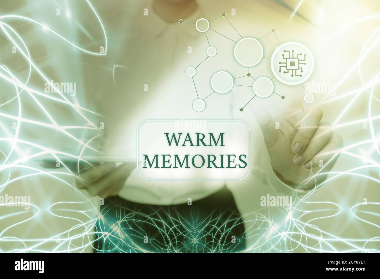 Conceptual display Warm Memories, Internet Concept reminiscing the ...