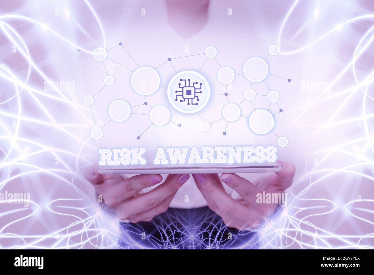 Text showing inspiration Risk Awareness, Conceptual photo recognizing ...