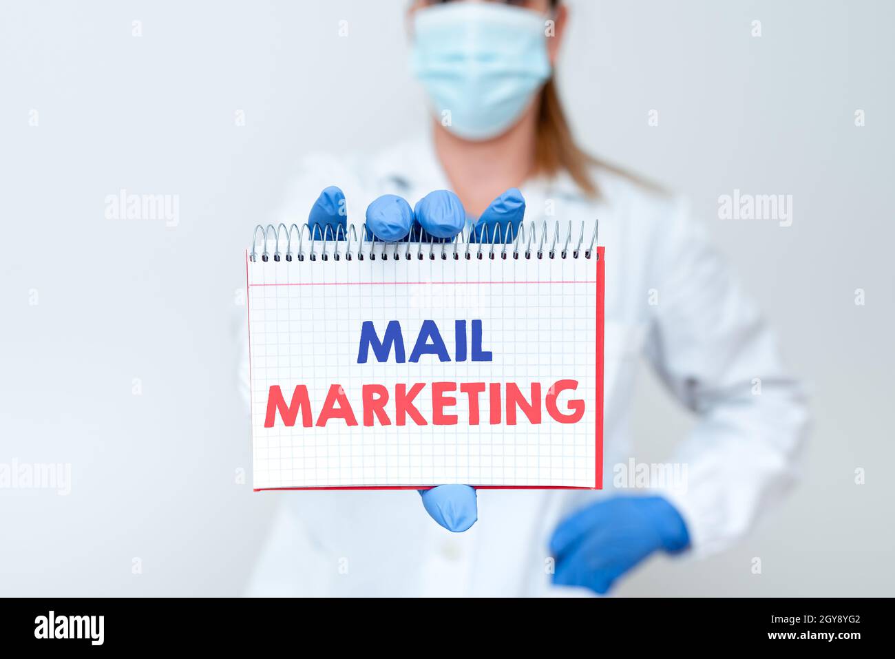 Handwriting text Mail Marketing, Internet Concept sending a commercial ...