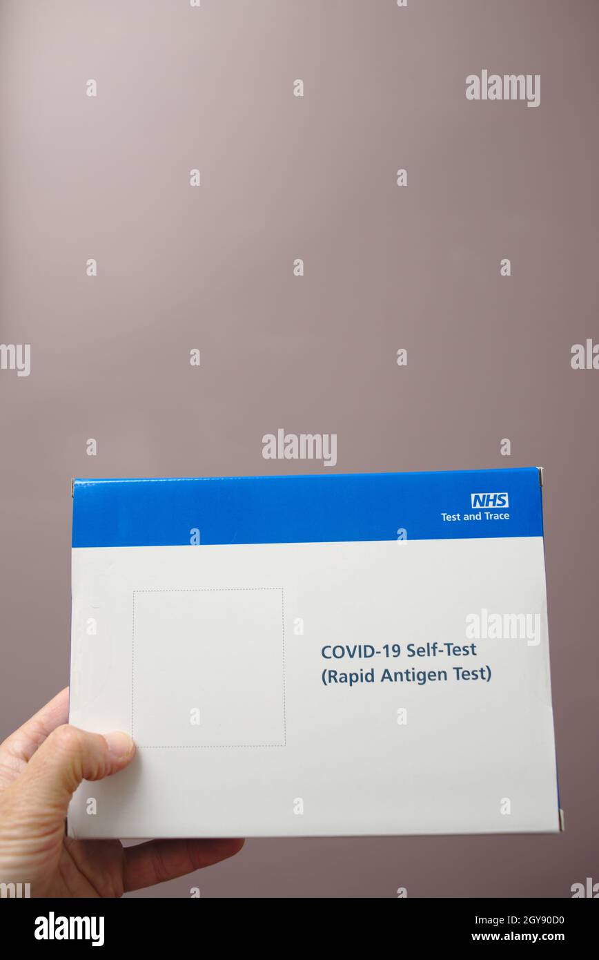 Covid 19 antigen rapid test packs of several lateral flow tests for ...