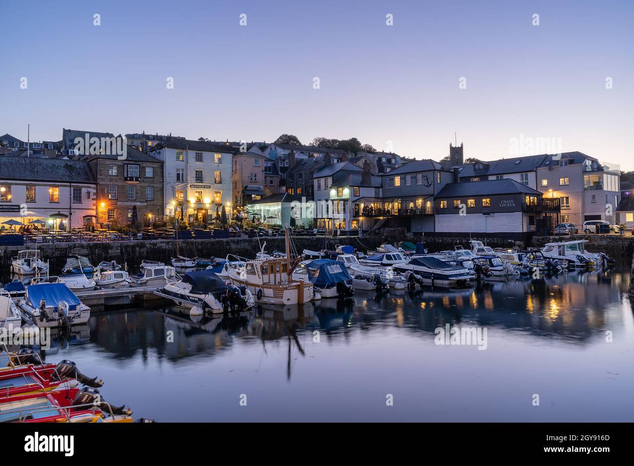 Custom House Quay in Cornwall England Stock Photo - Alamy