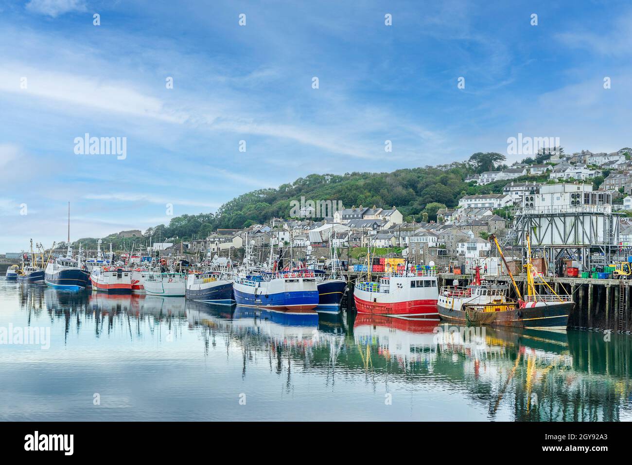 Newlyn harbour in Cornwall Stock Photo - Alamy