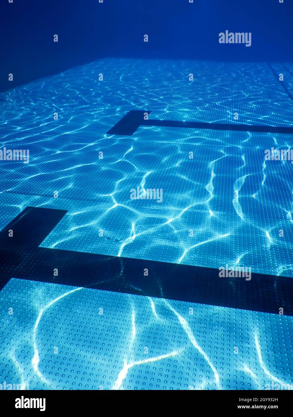 Stainless Steel Swimming Pool, Underwater View Stock Photo - Alamy