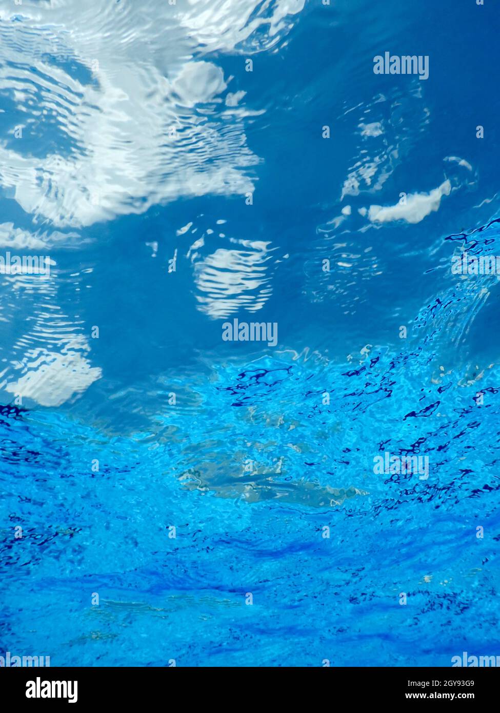 Water Surface Underwater, Swimming Pool Surface Water Background Stock ...