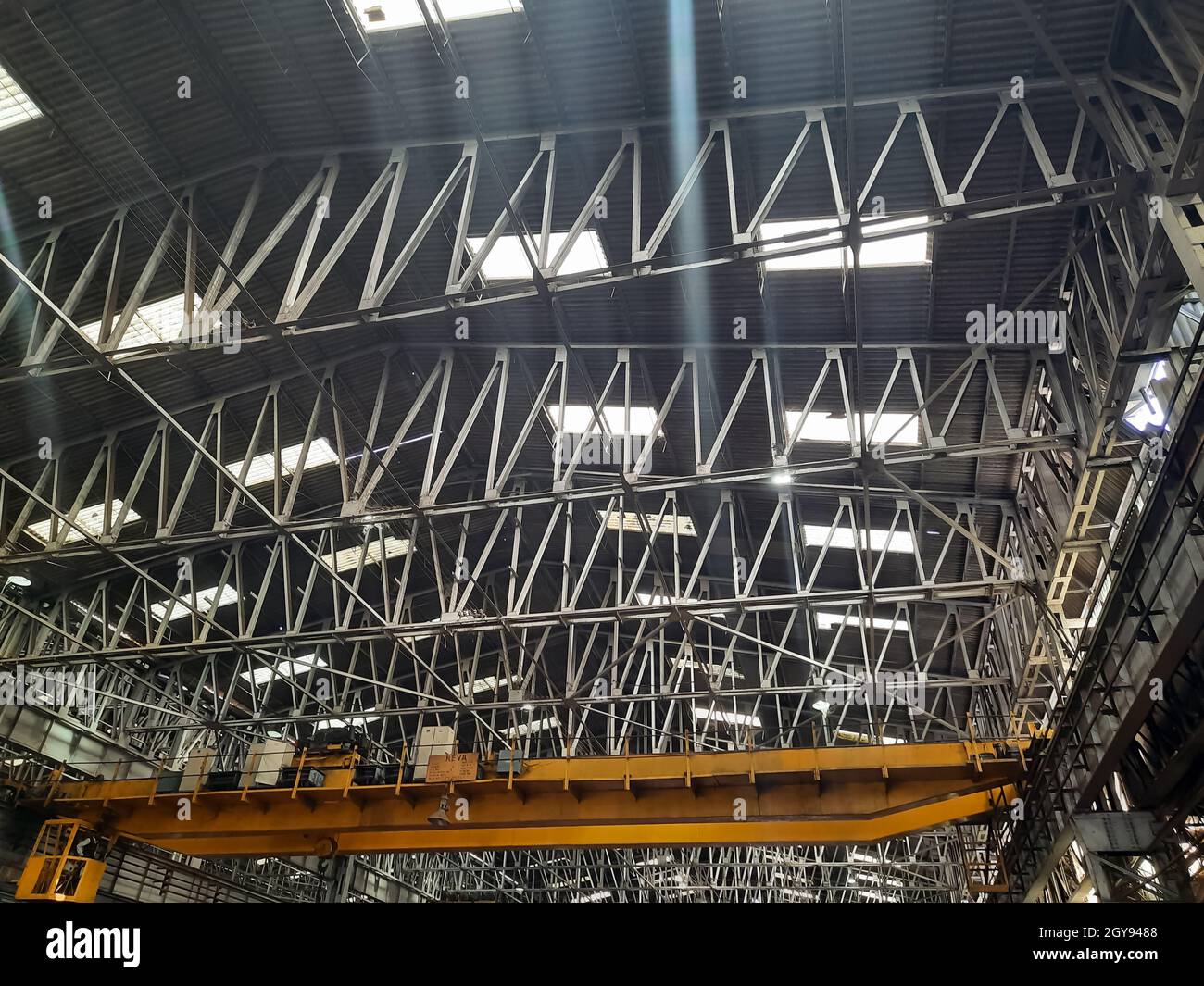 Locomotive assembly plant. The process of locomotive assembly in the ...