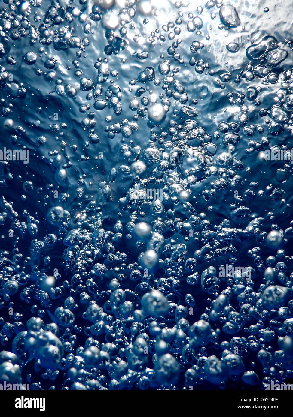 Air Bubbles, Underwater Bubbles Abstract Underwater Background Stock ...