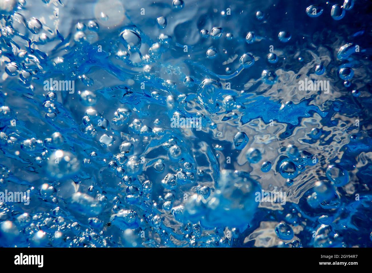 Air Bubbles, Underwater Bubbles Abstract Underwater Background Stock ...