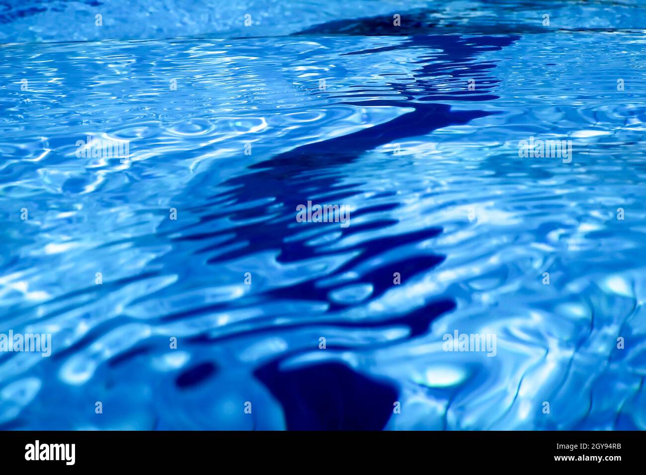 Water Surface Underwater, Swimming Pool Surface Water Background Stock ...