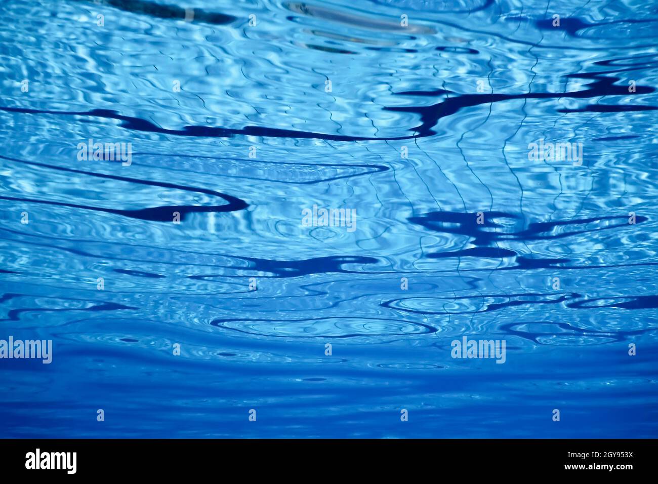 Water Surface Underwater, Swimming Pool Surface Water Background Stock ...