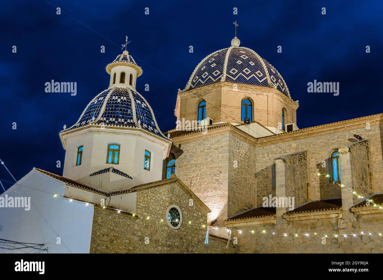 Night view of the beautiful Church of Our Lady of Consolation in the ...