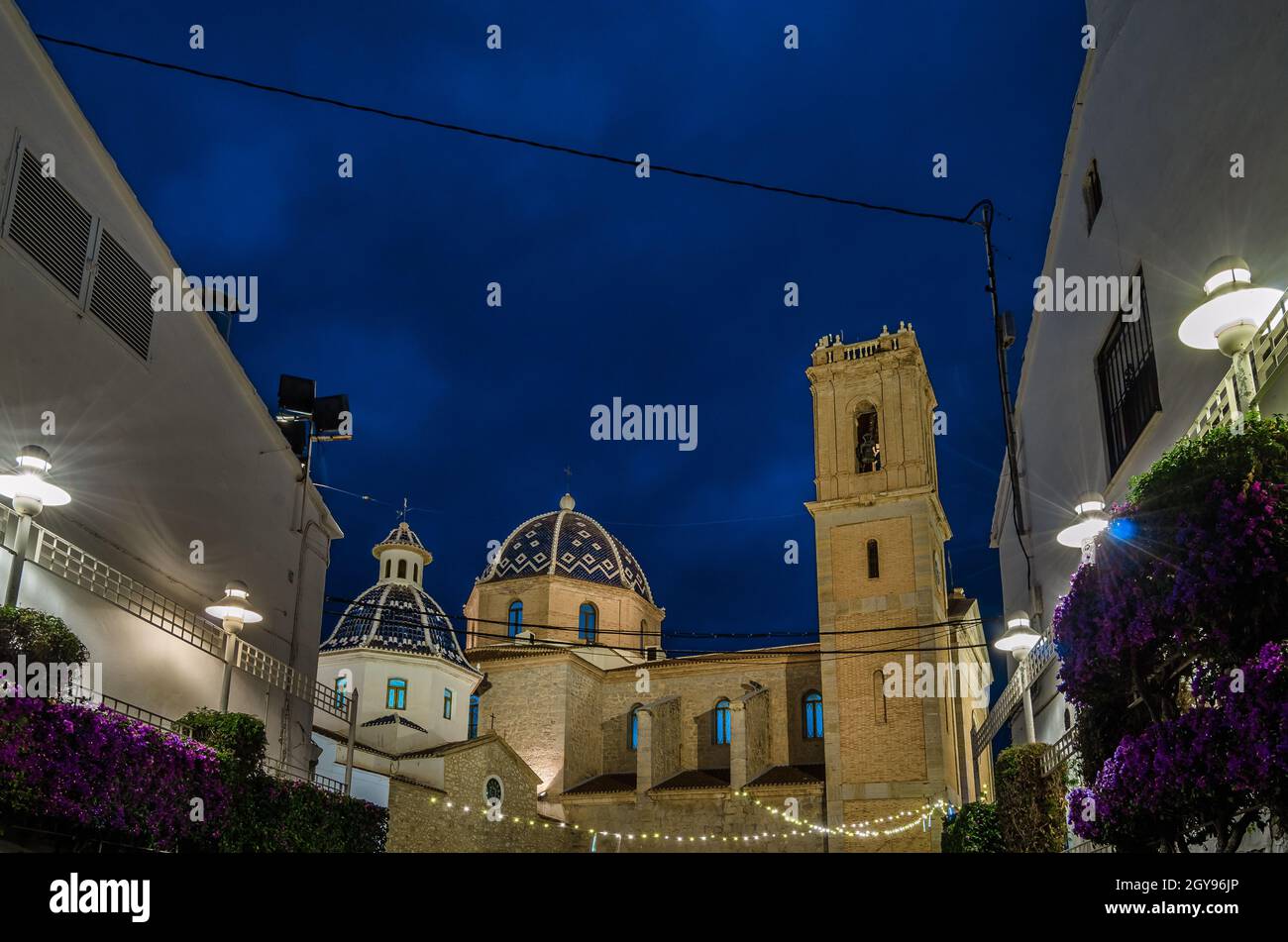 Night view of the beautiful Church of Our Lady of Consolation in the ...
