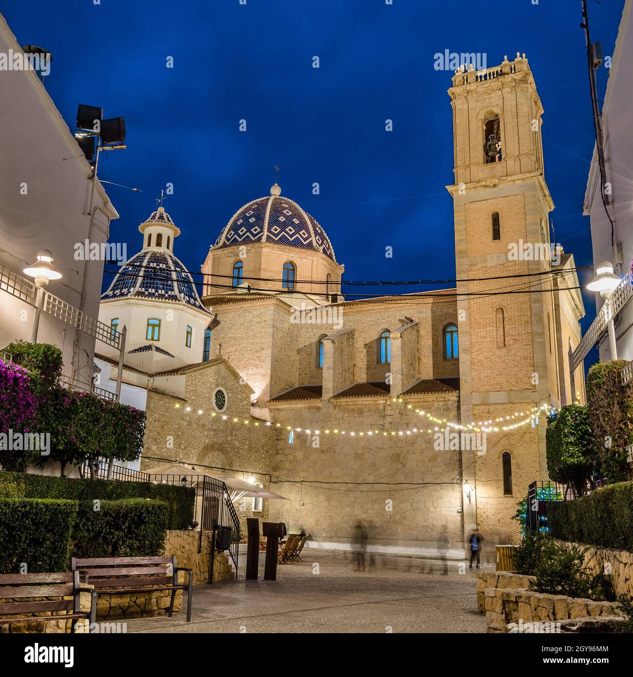 Night view of the beautiful Church of Our Lady of Consolation in the ...