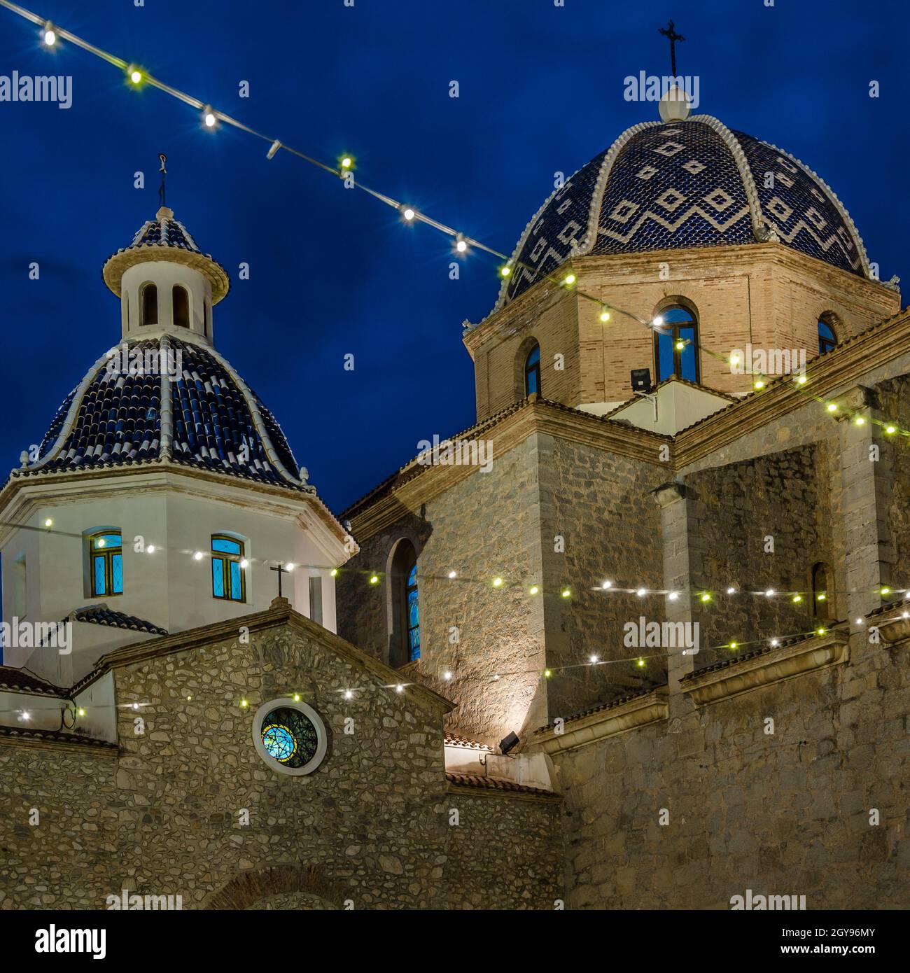 Night view of the beautiful Church of Our Lady of Consolation in the ...