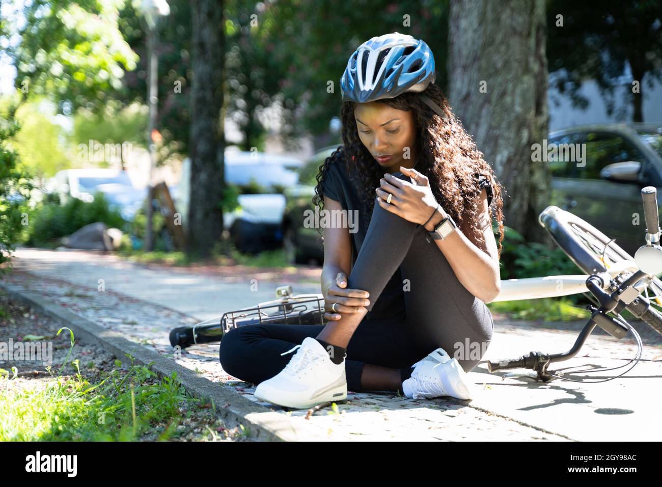Bike fell down hi-res stock photography and images - Alamy