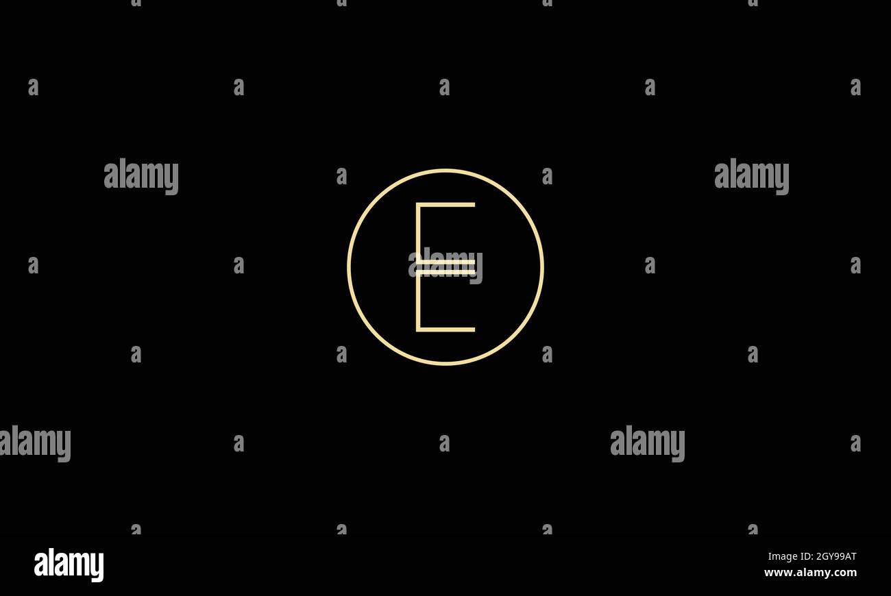 LETTER E LOGO DESIGN WITH NEGATIVE SPACE EFFECT FOR ILLUSTRATION USE ...