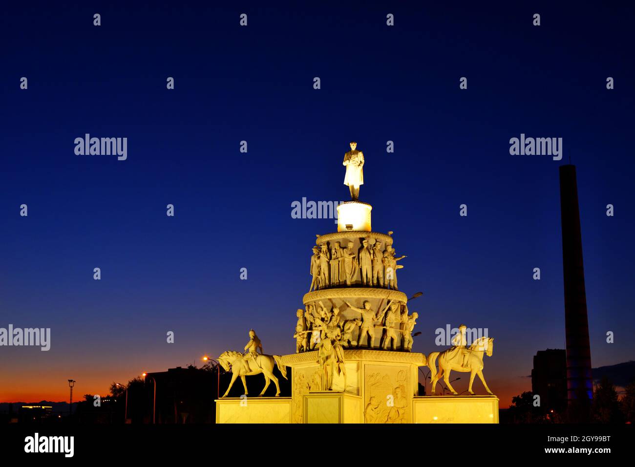 White Monument of Ataturk and Turkish Revolution at the City Center of ...