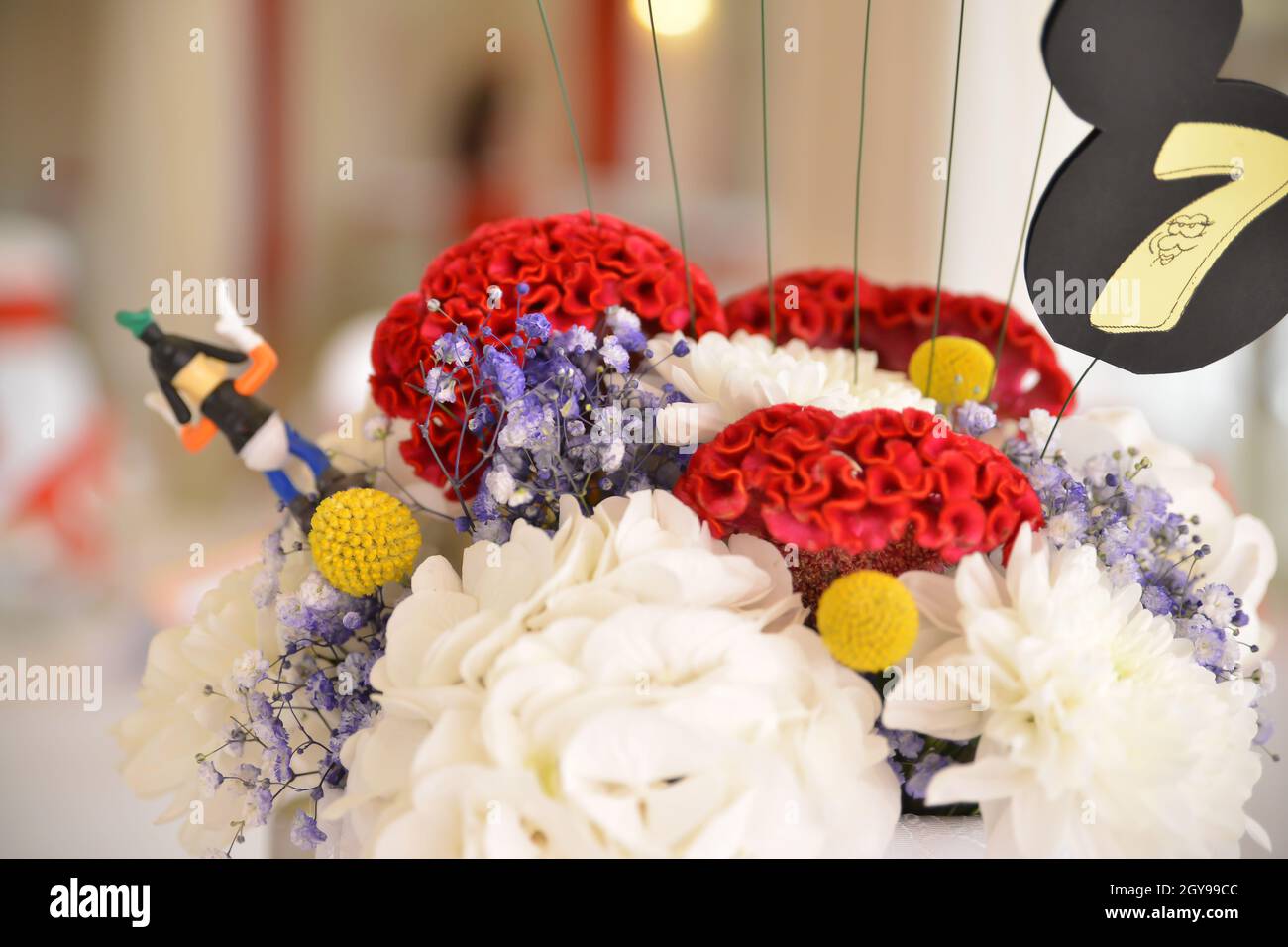 flower bouquet arrangements for wedding reception Stock Photo - Alamy