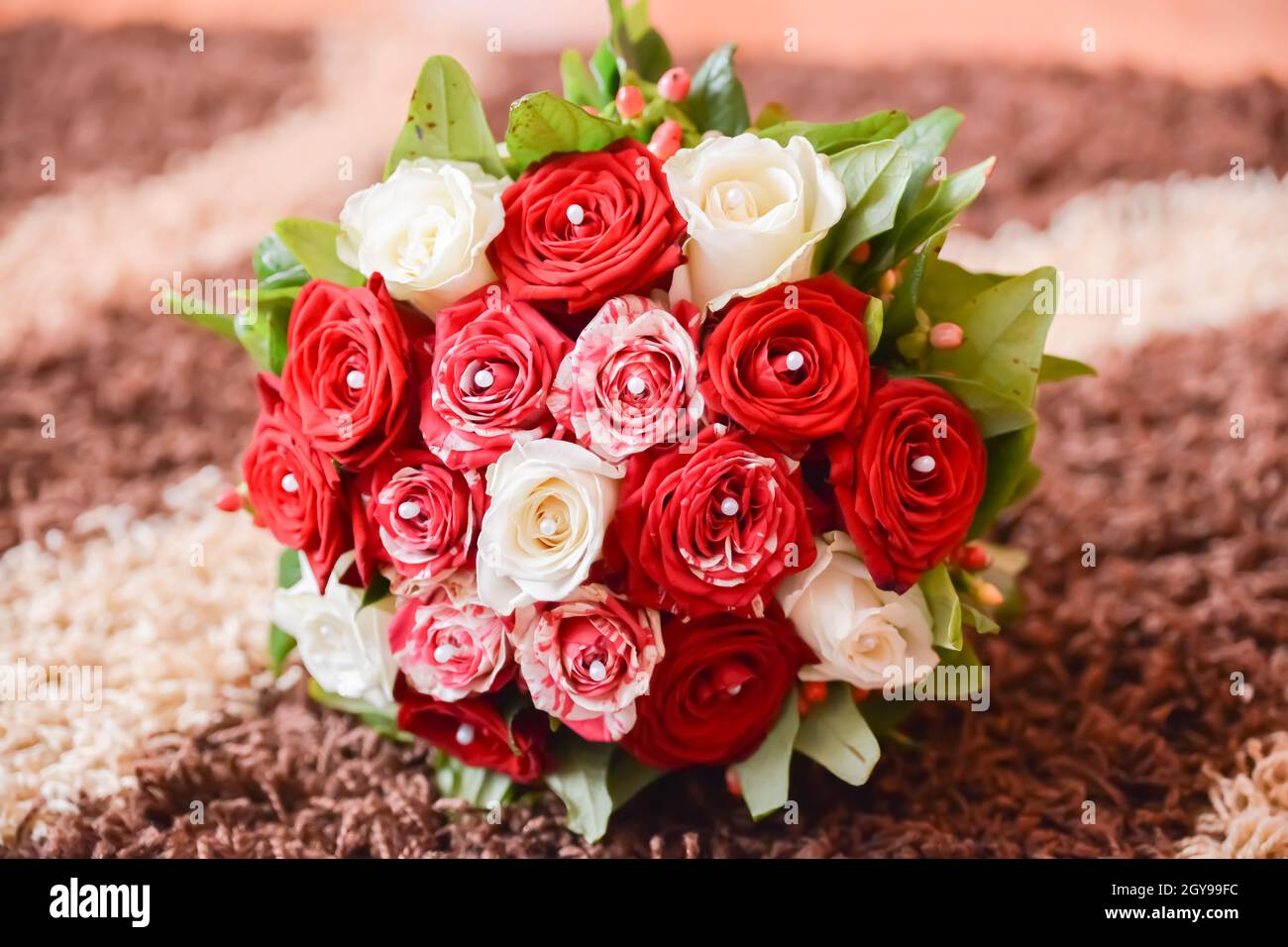 flower bouquet arrangements for wedding reception Stock Photo - Alamy