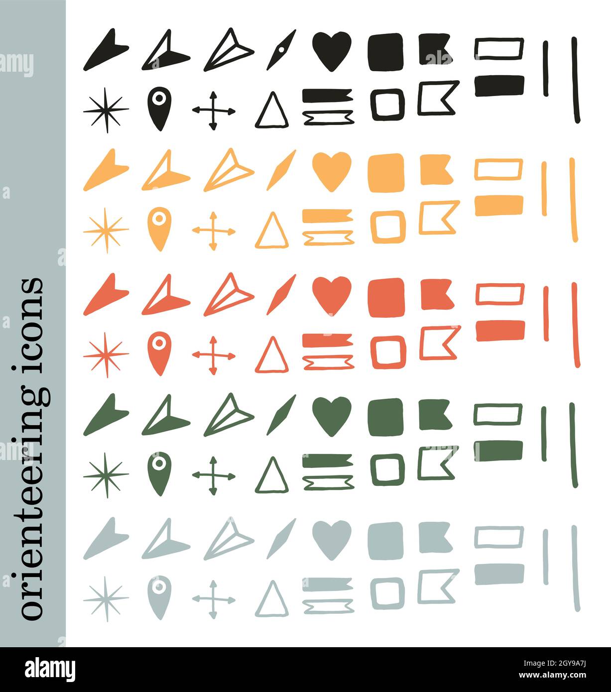 Green scouts. Vector isolated illustration. Vector typography design ...