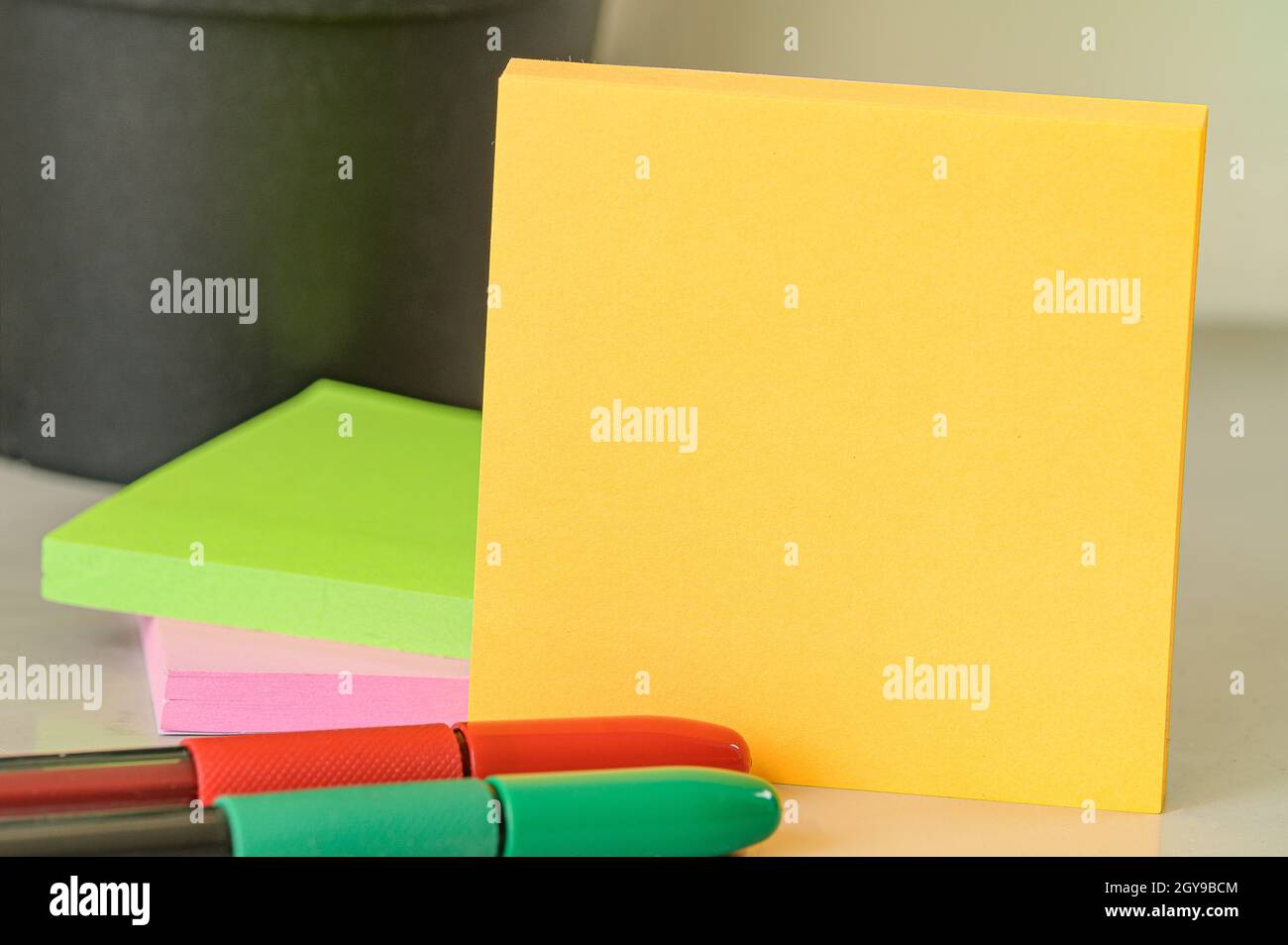 Multiple Assorted Collection Office Stationery Photo Placed Over Table ...