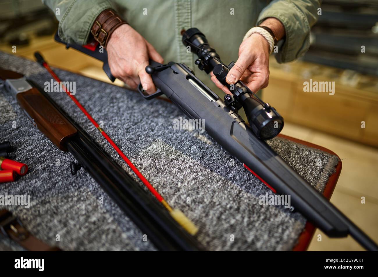 Ramrod rifle hi-res stock photography and images - Alamy