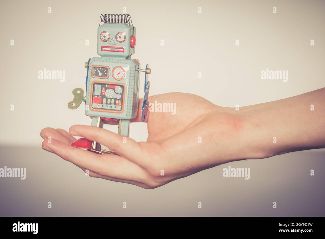Symbol for a chatbot or social bot and algorithms Stock Photo - Alamy