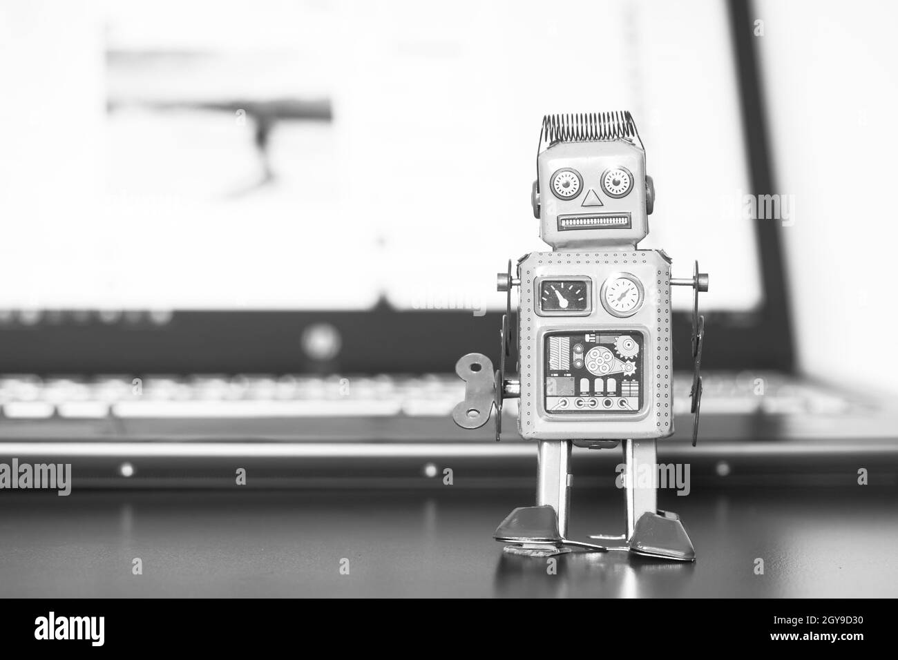 Symbol for a chat bot or social bot and algorithms Stock Photo - Alamy