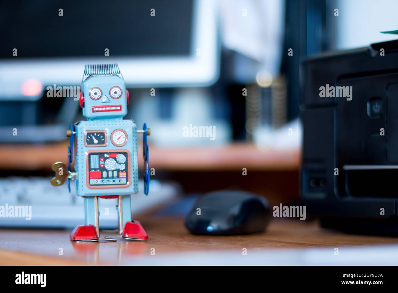 Symbol for a chat bot or social bot and algorithms, keyboard Stock ...