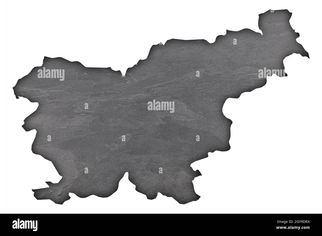 Slovenia outline map Cut Out Stock Images & Pictures - Alamy