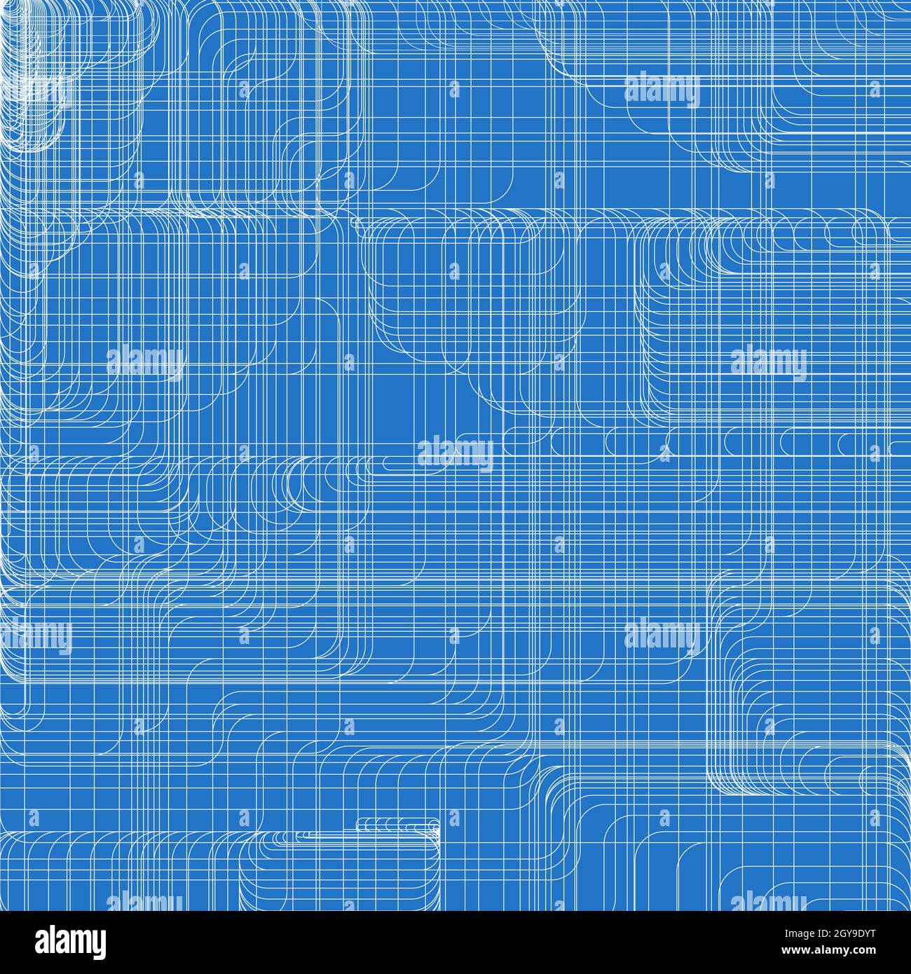 Abstract White Line Pattern on Blue Background Stock Photo - Alamy