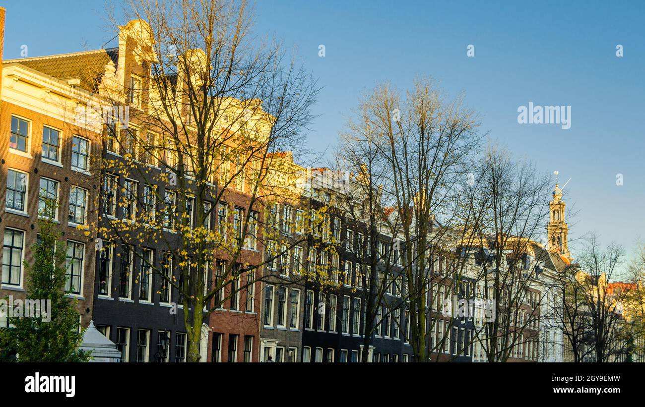 Typical Dutch architecture in Amsterdam, the Netherlands Stock Photo ...
