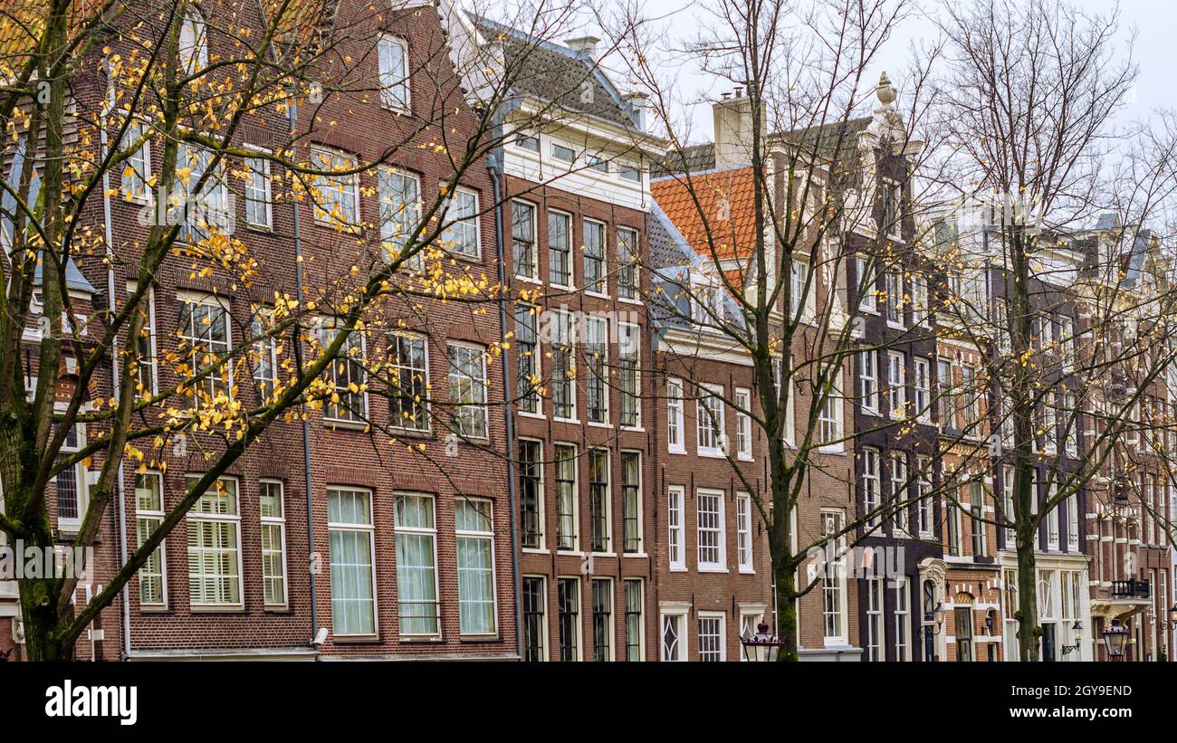 Typical Dutch architecture in Amsterdam, the Netherlands Stock Photo ...