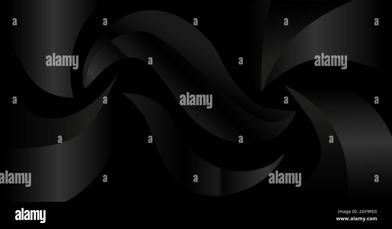 Abstract black background with gradient patterns - Vector illustration ...