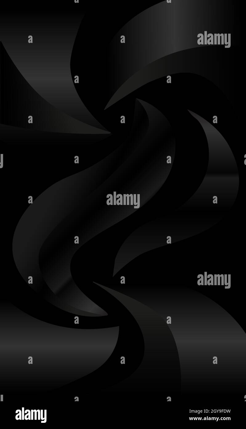 Abstract black background with gradient patterns - Vector illustration ...